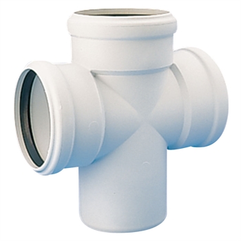 Wavin Asto Dobbelt Grenrør 87 gr. - 182661216