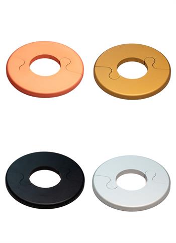 Alu Fit Rosette Ø16 Alu - flot rosette til radiator - 015300015