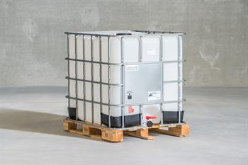 Brugt Palletank 1000 liter med tappehane - Vasket ind og udvendigt ...